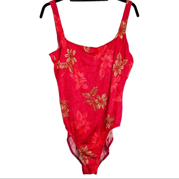 Vintage | Swim | Vintage Athena High Cut One Piece Swim Suit Red ...